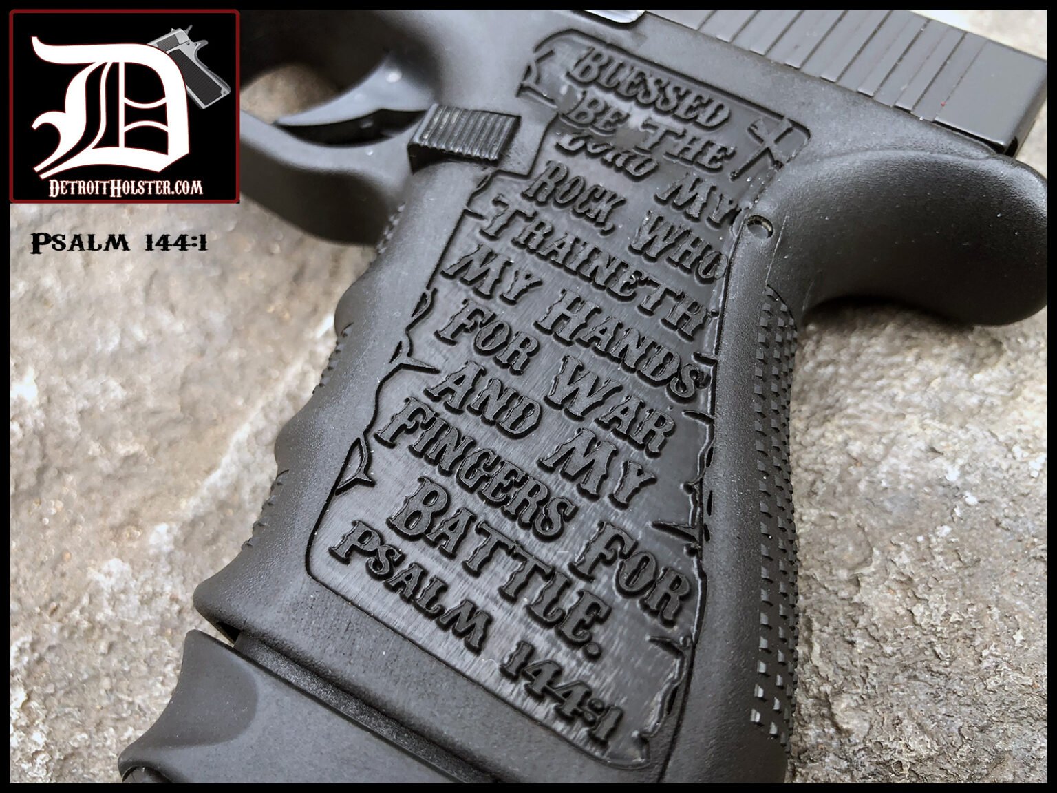 GLOCK Frame Laser Engraving - Detroit Holster